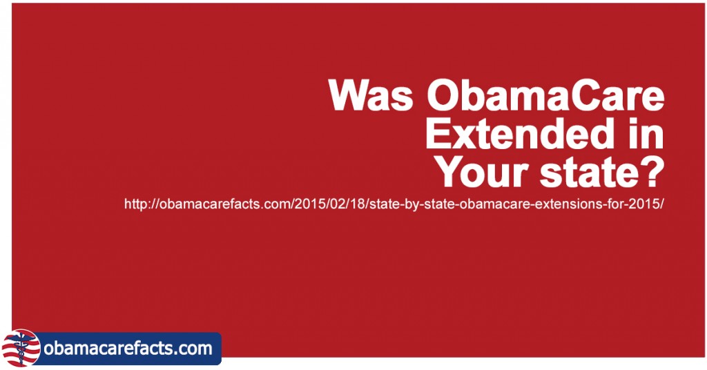 State-by-State ObamaCare Extensions for 2015